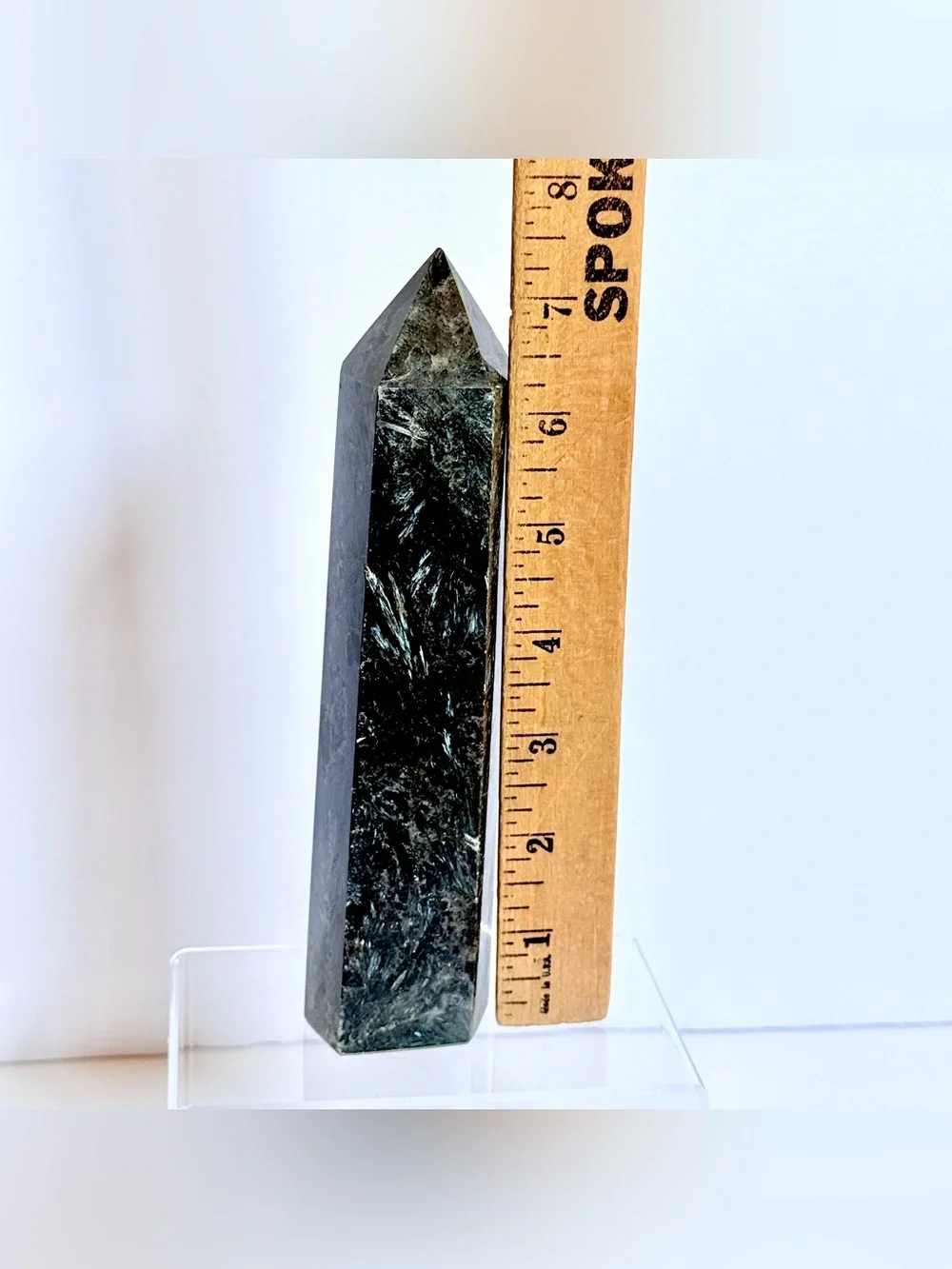 Accents | Arfvedsonite Fireworks Stone Polished Crystal Tower Wgarnet ...